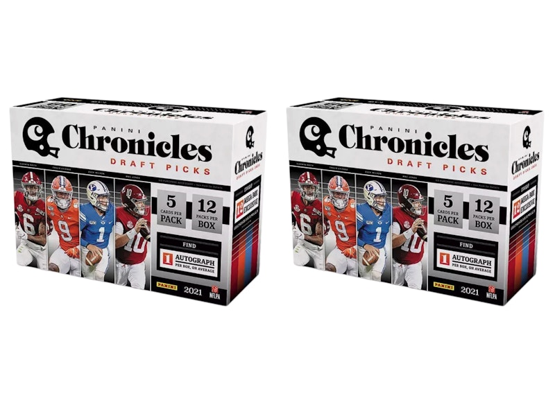 2021 Panini Chronicles Draft Picks College Football Mega Box (Orange ...