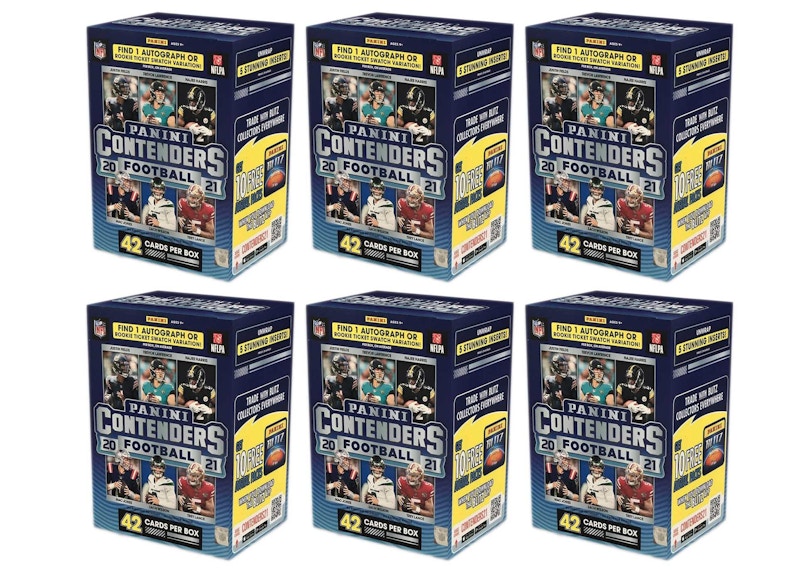 2021 Panini Contenders Football Blaster Box 6x Lot - 2021 - US