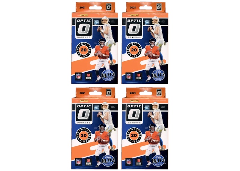 2021 Panini Donruss Optic Football Hanger Box (Blue Scope Parallels) 4x ...