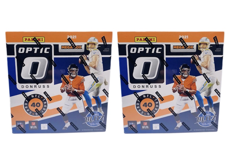 2021 Panini Donruss Optic Football Mega Box (Blue Hyper Parallels) 2x ...