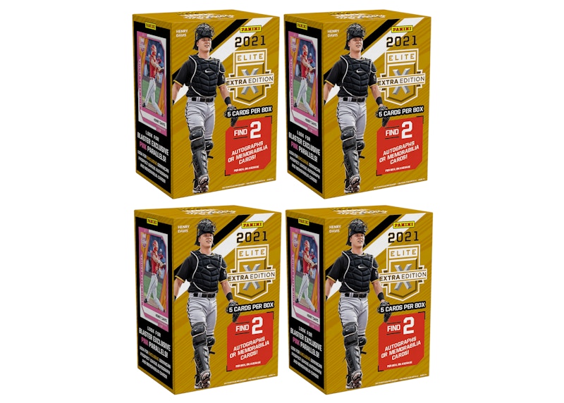 2021 Panini Elite Extra Edition Baseball Blaster Box 4x Lot - 2021 - US