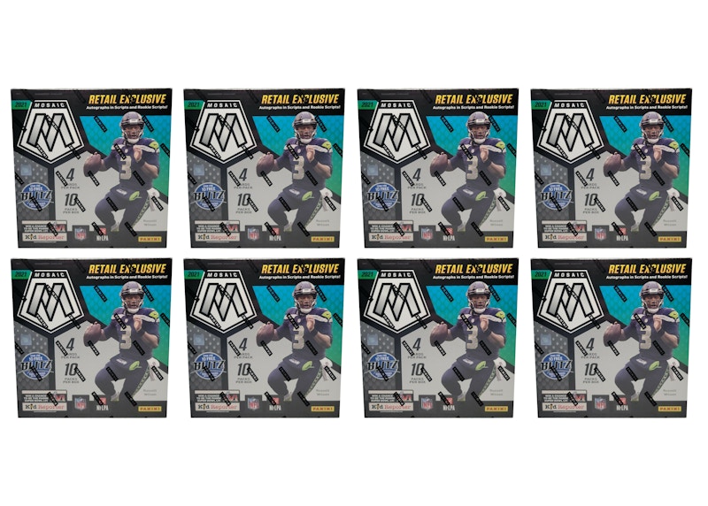 2021 Panini Mosaic Football Mega Box (Walmart) (Reactive Blue Parallels ...