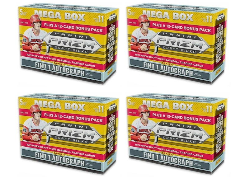 2021 Panini Prizm Draft Picks Collegiate Baseball Mega Box (Target) 4x ...
