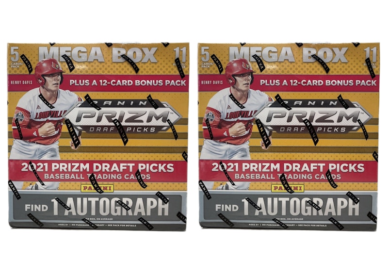2021 Panini Prizm Draft Picks Collegiate Baseball Mega Box (Walmart) 2x ...