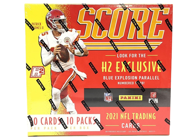 2021 Panini Score Football H2 Hobby Hybrid Box - 2021 - US