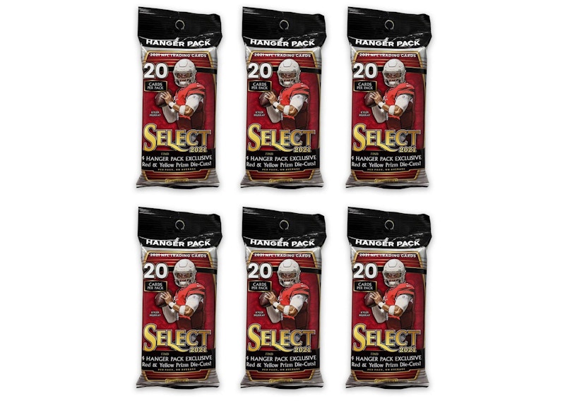2021 Panini Select Football Hanger Pack (Red & Yellow Die-Cuts) 6x Lot ...