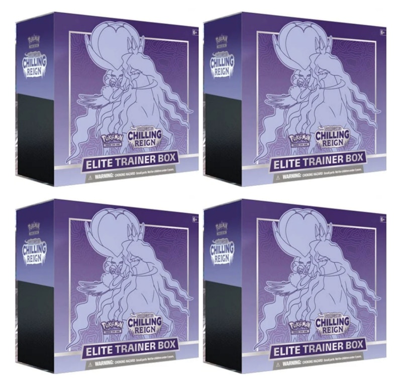 Pokémon TCG Sword & Shield Chilling Reign Elite Trainer Box (Shadow ...
