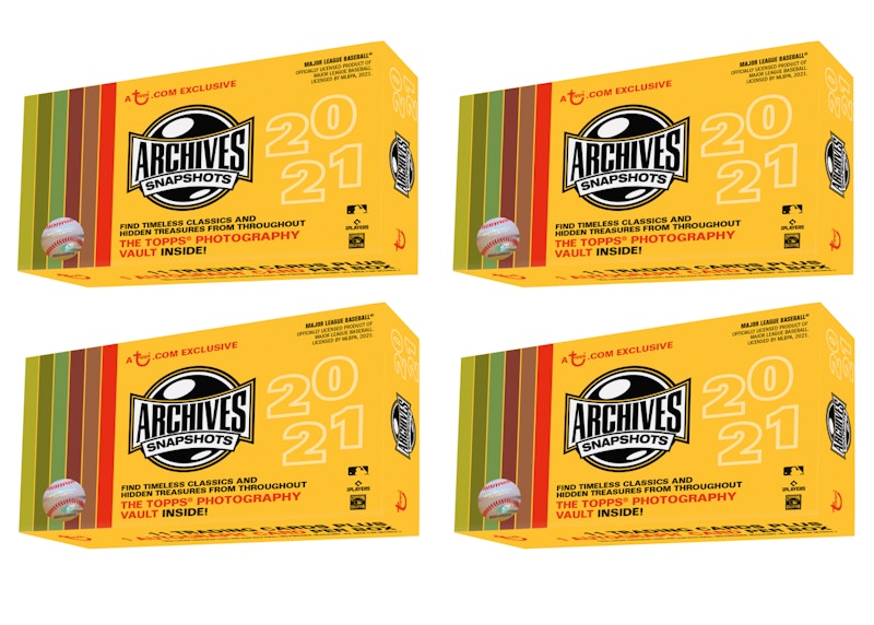 2021 Topps Archive Snapshots Baseball Box 4x Lot - 2021 - US