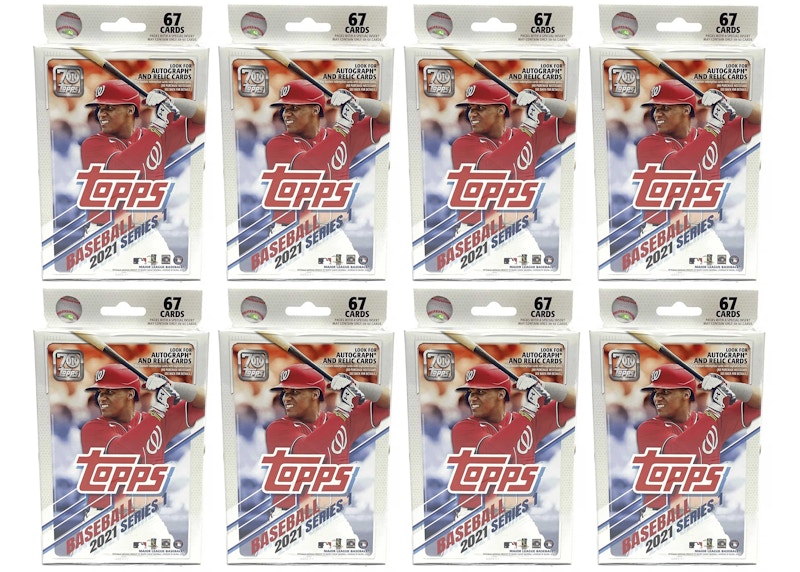 2021 Topps Series 1 Baseball Hanger Box (Autograph and Relic Cards) 8x ...