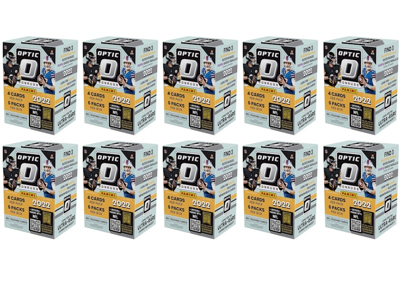 2022 Panini Donruss Optic Football Confezione da 6 Blaster Box (Viola ...
