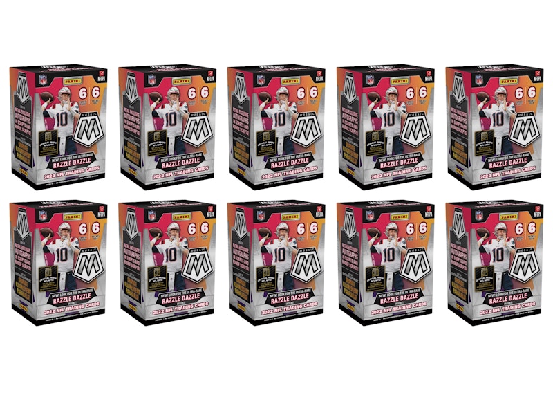 2022 Panini Mosaic Football Blaster Box (Orange Fluorescent Parallels ...