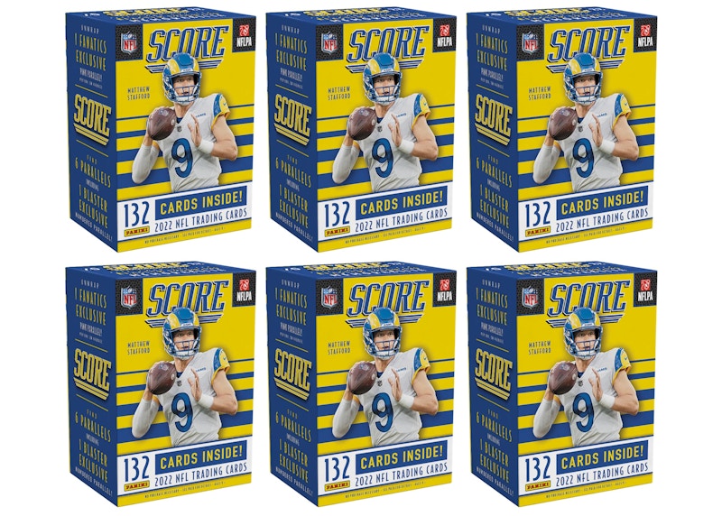 2022 Panini Score Football Fanatics Exclusive Blaster Box (Pink ...