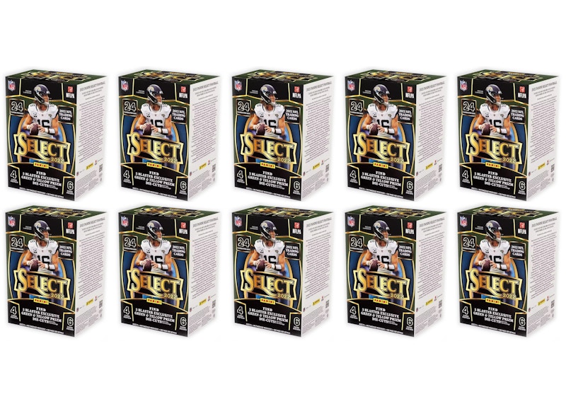 2022 Panini Select Football Blaster Box (Green & Yellow Die-Cuts) 10x ...