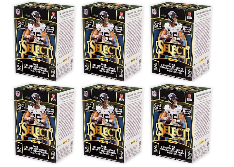 2022 Panini Select Football Blaster Box (Green & Yellow Die-Cuts) 6x ...