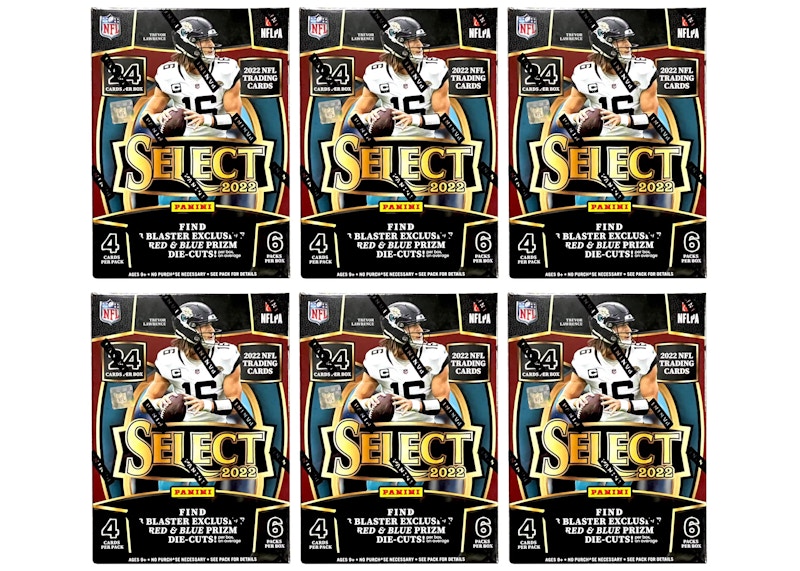 2022 Panini Select Football Blaster Box (Red & Blue Die-Cuts) 6x Lot ...