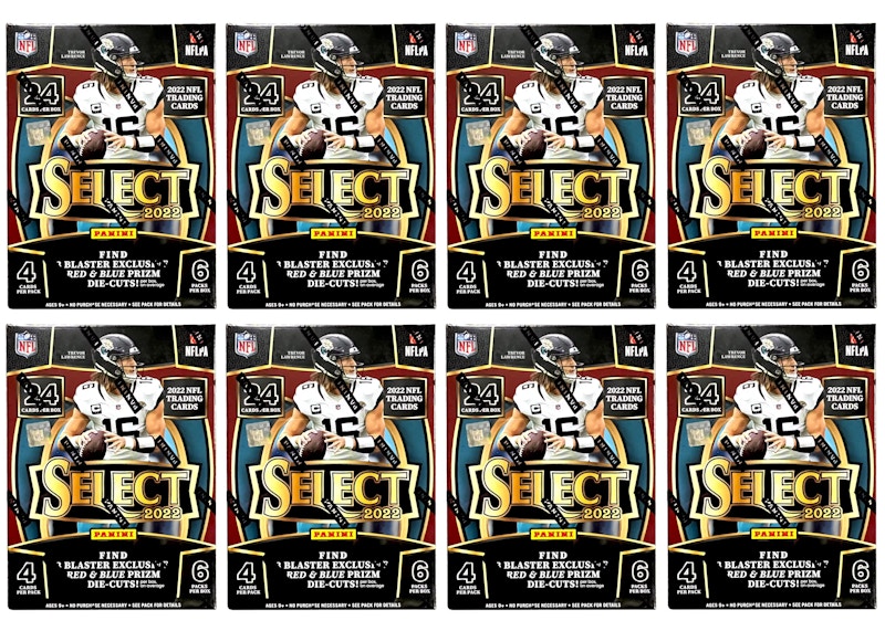 2022 Panini Select Football Blaster Box (Red & Blue Die-Cuts) 8x Lot ...