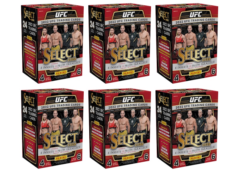 2022 Panini Select UFC Blaster Box 6x Lot - 2022 - JP