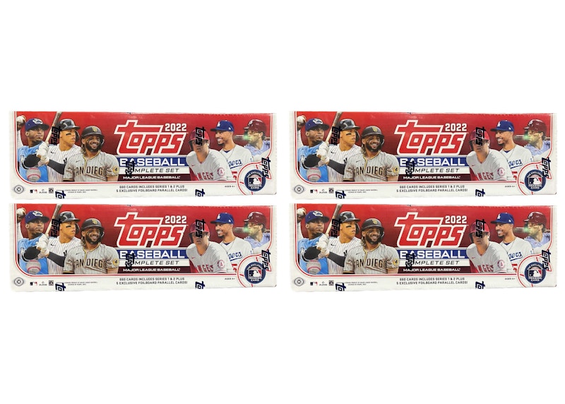 2022 Topps Baseball Complete Factory Set (Hobby Red) 4x Lot - 2022 - GB
