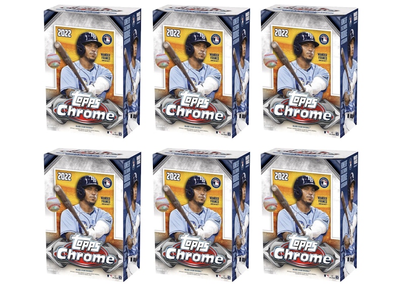 2022 Topps Chrome Baseball Blaster Box 6x Lot - 2022 - KR