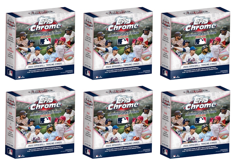 2022 Topps Chrome Logofractor Edition Baseball Box 6x Lot - 2022 - GB