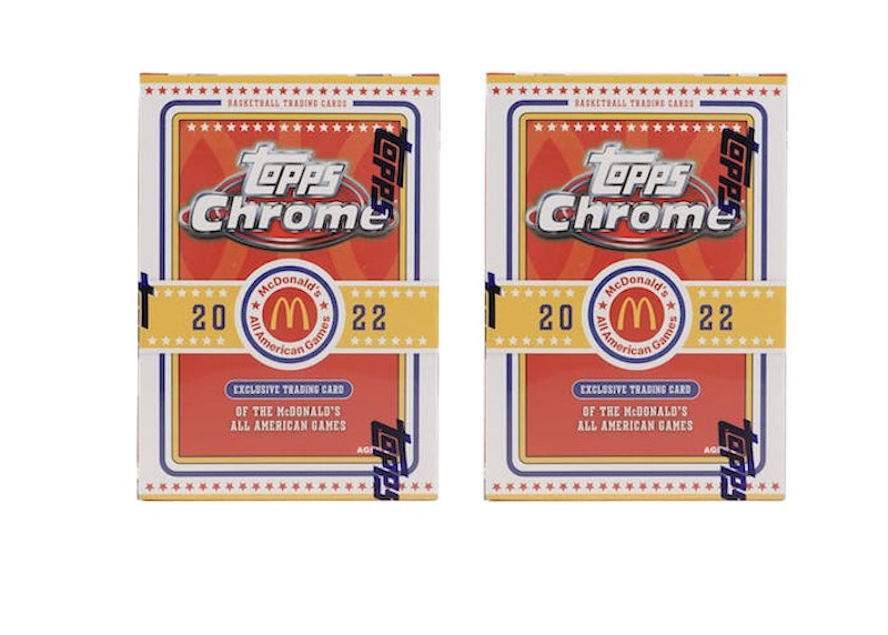 2022 Topps Chrome McDonald's All American Basketball Booster Box 2x Lot ...