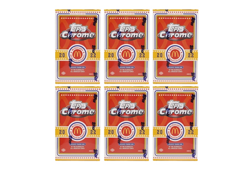 2022 Topps Chrome McDonald's All American Basketball Booster Box 6x Lot ...