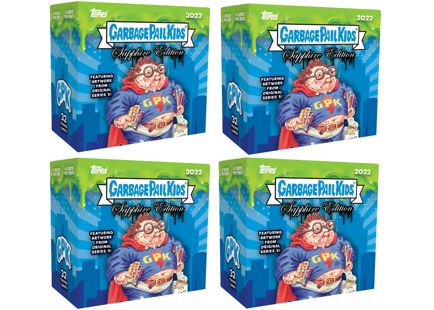 2022 Topps Garbage Pail Kids Sapphire Edition Hobby Box 4x Lot - 2022 - US 2022 Topps Garbage Pail Kids Sapphire Edition Hobby Box 4x Lot - 2022 - US