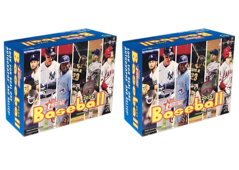 2022 Topps Heritage Baseball Target Mega Box (17 Packs) 2x Lot - 2022 - US