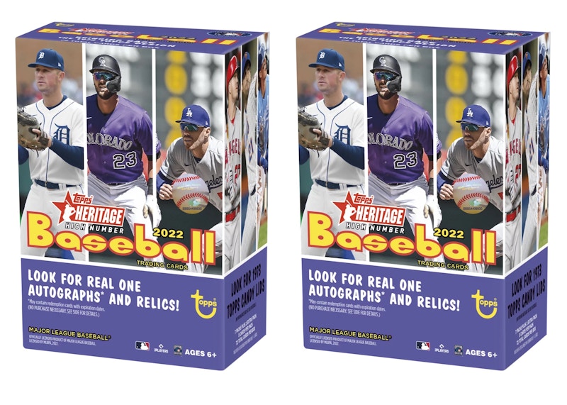 2022 Topps Heritage High Number Baseball Blaster Box 2x Lot - 2022 - FR