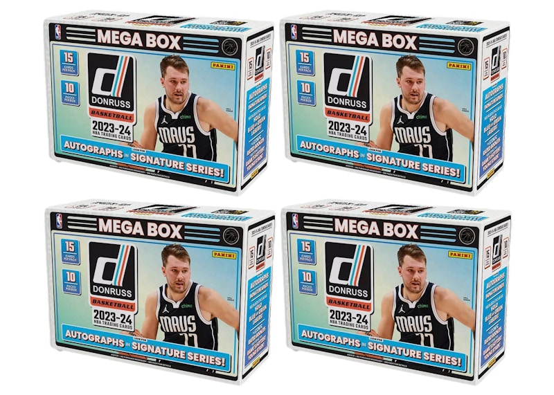 2023 Panini Donruss Basketball Mega Box (Blue and Green Laser) 4x Lot ...