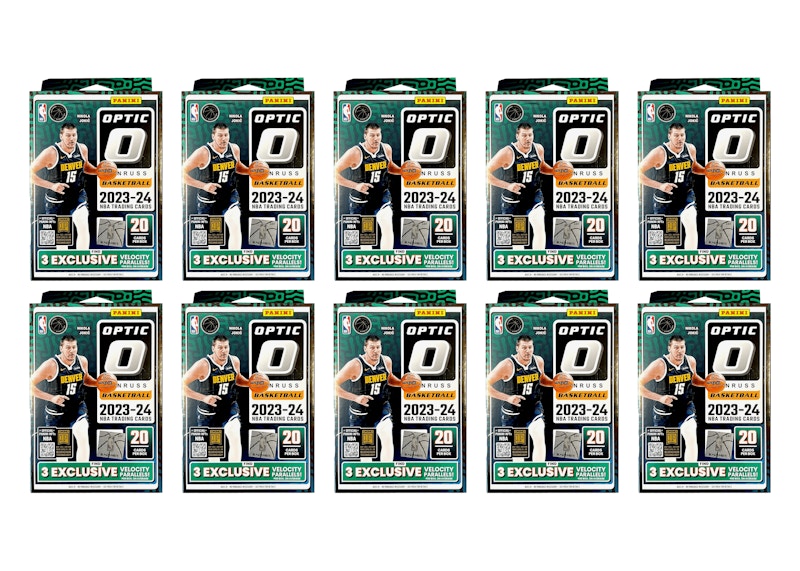 2023 Panini Donruss Optic Basketball Hanger Box (Blue Velocity) 10x Lot ...