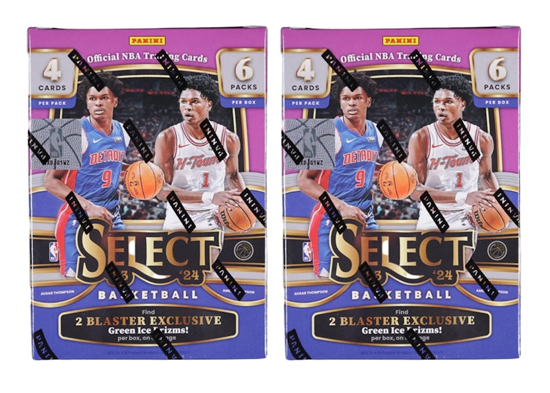 2023 Panini Select Basketball Hobby Blaster Box (Green Ice Prizms) 2x ...