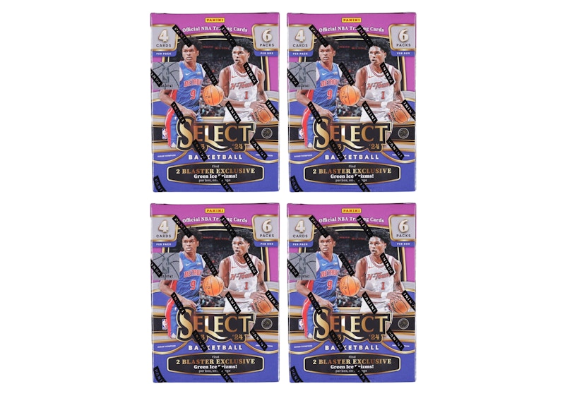 2023 Panini Select Basketball Hobby Blaster Box (Green Ice Prizms) 4x ...