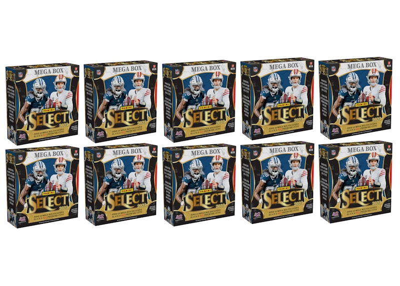 2023 Panini Select Football Mega Box (Black and Red Die-Cuts) 10x Lot ...