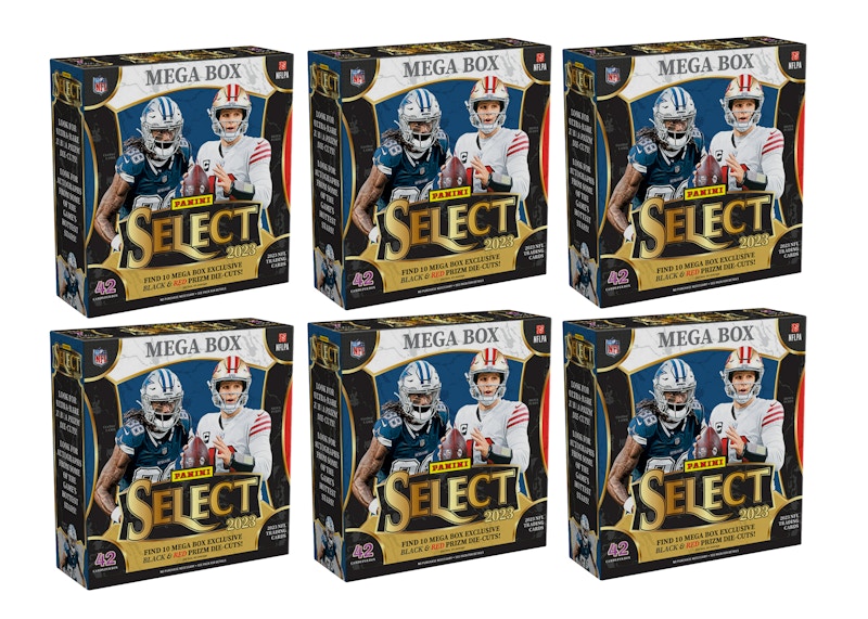 2023 Panini Select Football Mega Box (Black and Red Die-Cuts) 6x Lot ...