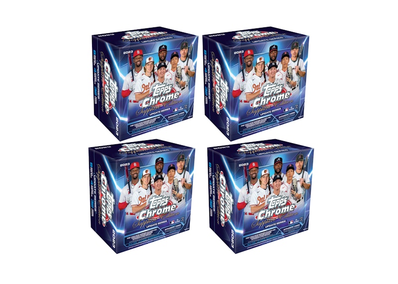 2023 Topps Chrome Update Sapphire Edition Baseball Hobby Box 4x Lot ...