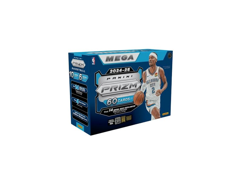 2024-25 Panini NBA Prizm Basketball Mega Box (Blue Parallel) - 2024-25 - GB