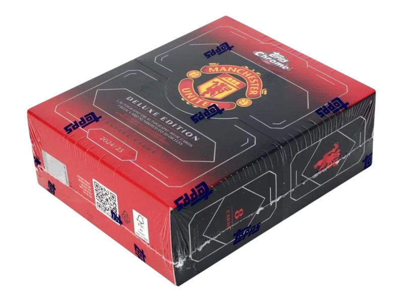2024/25 Topps Chrome Manchester United Deluxe Edition Soccer Hobby Box ...