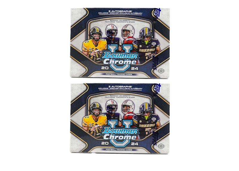 2024 Bowman Chrome University Football Delight Box 2x Lot - 2024 - MX