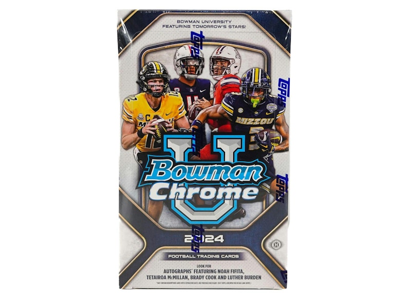 2024 Bowman Chrome University Football Hobby Box - 2024 - US