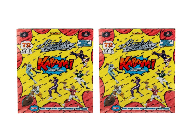 2024 Panini Absolute Football Kaboom! Countdown Calendar 2x Lot - 2024 - GB