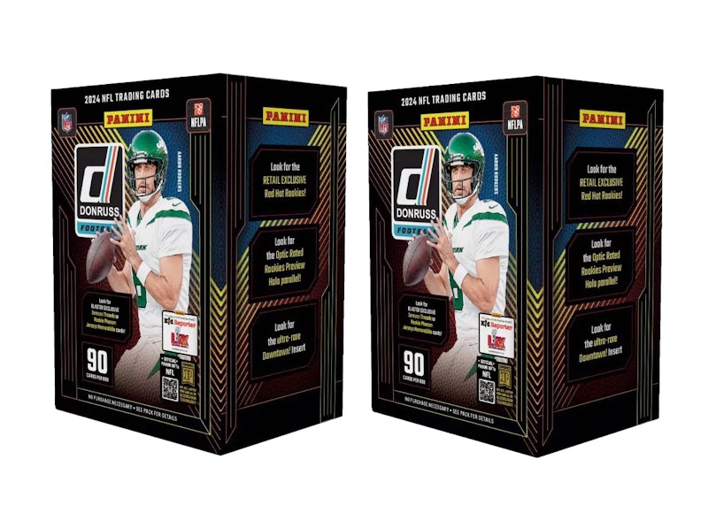 2024 Panini Donruss Football Blaster Box (Red Hot Parallel) 2x Lot ...