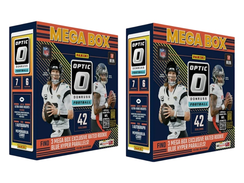 2024 Panini Optic Donruss NFL Football Mega Box 2x Lot (Blue Hyper ...