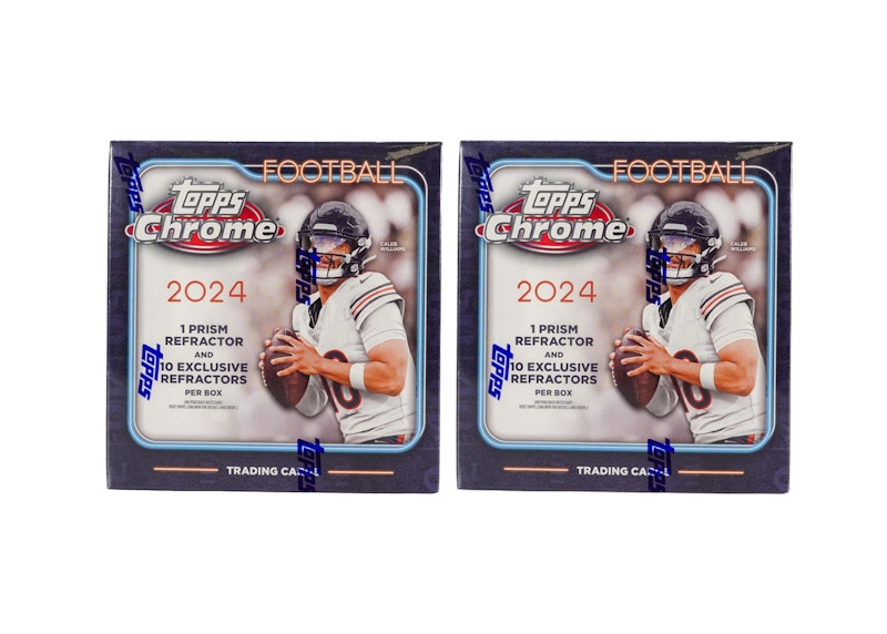 2024 Topps Chrome Football Mega Box 2x Lot - 2024 - US