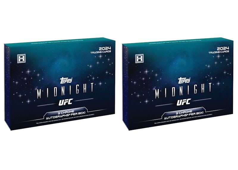 2024 Topps Midnight UFC Hobby Box 2x Lot - 2024 - GB