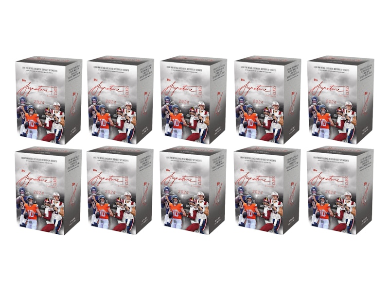 2024 Topps Signature Class Football Value Box 10x Lot - 2024 - US