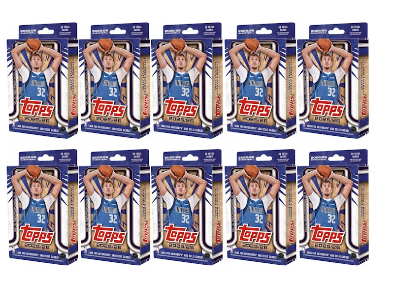 2025-26 Topps Basketball Hanger Box 10x Lot - 2025-26 - US