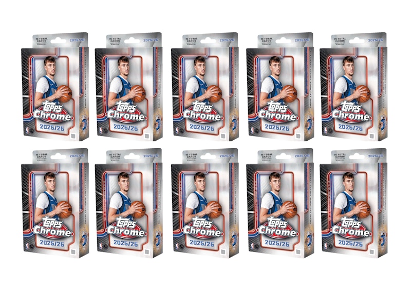 2025-26 Topps Chrome Basketball Hanger Box 10x Lot - 2025-26 - US