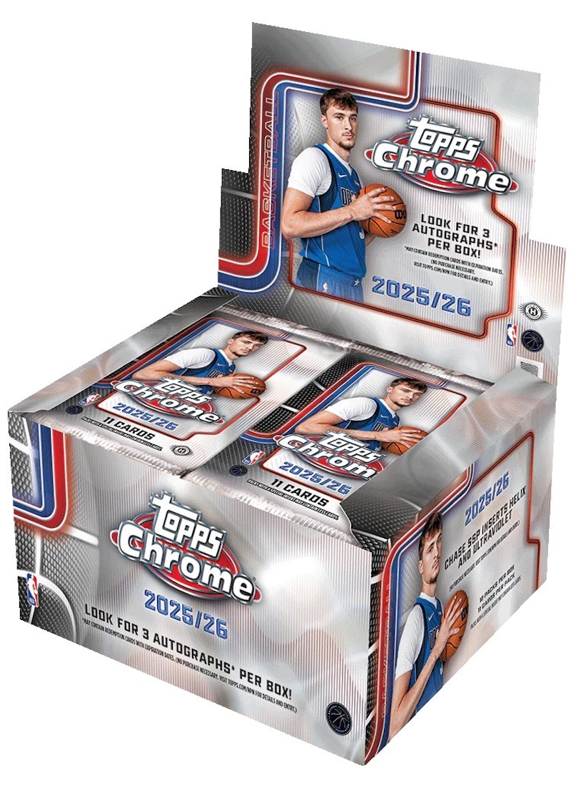 2025-26 Topps Chrome Basketball Hobby Jumbo Box - 2025-26 - US