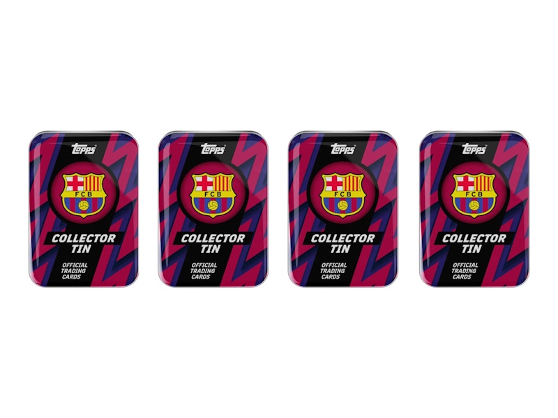 2025-26 Topps FCB Barcelona Collector Tin 4x Lot - 2025-26 - US